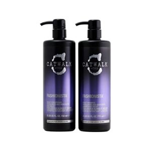 catwalk tigi fashionista blondes and highlights shampoo & conditioner set, 25.36 fluid ounce