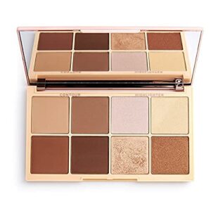 Makeup Revolution, Roxxsaurus, Highlight & Contour Palette, 8 Shades, 20g