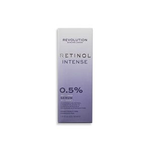 revolution skincare 0.5% retinol intense serum, face serum to revitalize skin, vegan & cruelty-free, 1.01fl.oz/30ml