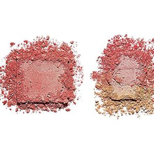 I Heart Revolution Peach and Glow Highlighter Duo, Peach & Chocolate Duo Shimmer, Highlighter & Blush, Mini Compact Palette, Vegan & Cruelty-Free, 0.38 Oz