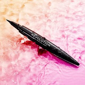 Makeup Revolution Renaissance Flick, Liquid Eyeliner, No-Skip Liquid Liner, For Ultra Precision & Easy Application, Vegan & Cruelty Free, 27g