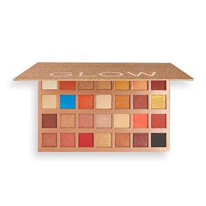 makeup revolution, heatwave, eyeshadow palette, 28 shades, 33.6g