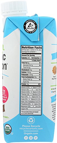 ORGAIN SHAKE SNGLE SMTH CHOC VEG 11OZ