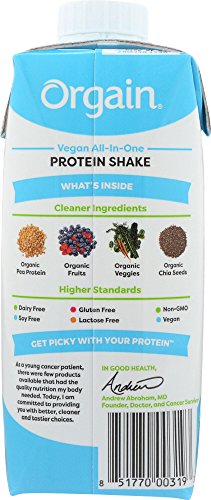 ORGAIN SHAKE SNGLE SMTH CHOC VEG 11OZ