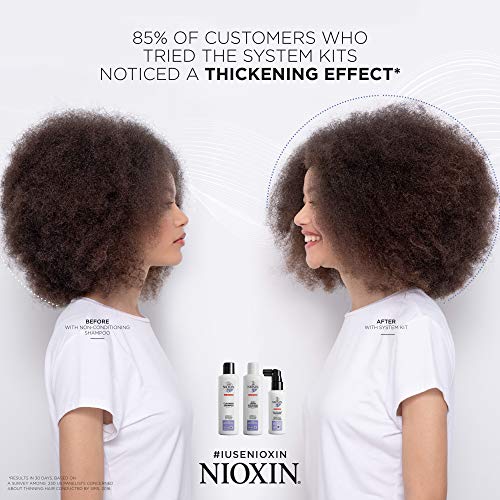 Nioxin System 6 Cleanser Shampoo, Bleached & Chemically Treated Hair with Progressed Thinning, 10.1 oz