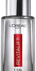 L'Oreal Paris Revitalift 1.5% Pure Hyaluronic Acid Face Serum, to Hydrate, Visibly Plump Skin, & Reduce Wrinkles, Fragrance Free 1 oz