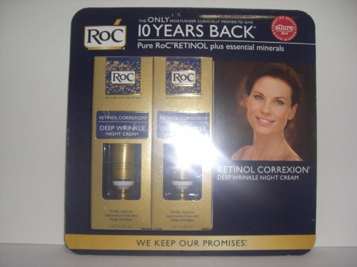 RoC-Set of two-Retionol Correxion - DEEP WRINKLE NIGHT CREAM-vISIBLY REDUCES EXPRESSION LINES AND DEEP WRINKLES 1.0 FL OZ