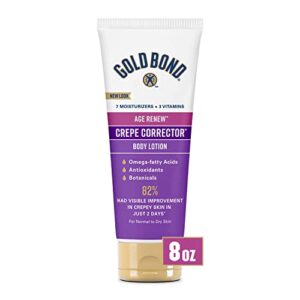 gold bond ultimate crepe corrector 8 oz., age defense smoothing concentrate skin therapy lotion