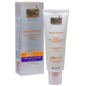 roc soleil-protect anti-brown spot unifying fluid spf 50+ 50 ml