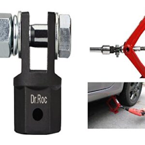 Dr.Roc Scissor Jack Adapter for 1/2 Inch Drive Impact Wrench or 13/16 Inch Lug Wrench or Power Drills, Scissor Jack Drill Adapter for Impact Drills Socket Automotive Jack RV Trailer Leveling Jack