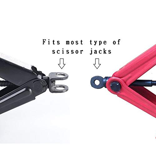 Dr.Roc Scissor Jack Adapter for 1/2 Inch Drive Impact Wrench or 13/16 Inch Lug Wrench or Power Drills, Scissor Jack Drill Adapter for Impact Drills Socket Automotive Jack RV Trailer Leveling Jack