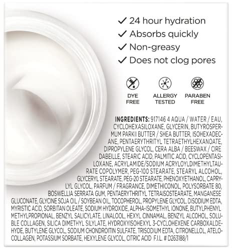 L'Oreal Paris Skincare Collagen Face Moisturizer, Day and Night Cream, Anti-Aging Face, Neck and Chest Cream to smooth skin and reduce wrinkles, 1.7 oz