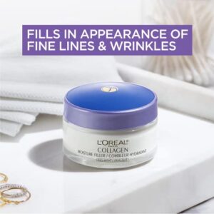 L'Oreal Paris Skincare Collagen Face Moisturizer, Day and Night Cream, Anti-Aging Face, Neck and Chest Cream to smooth skin and reduce wrinkles, 1.7 oz