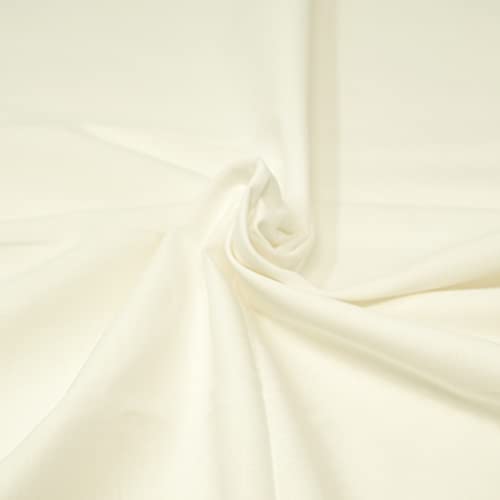 Roc-Lon 90" 100% Cotton Bleached Permanent Press, Cut by Yard, White