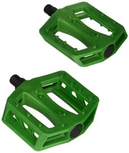 big roc 57pck745gn bike pedal, 100 x 105mm, 9/16″ green steel nylon