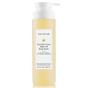 naturium the glow getter multi-oil hydrating body wash, gentle cleanser, 16.9 oz