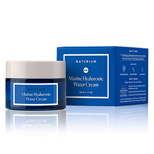 Naturium Marine Hyaluronic Water Cream, Face Moisturizer, Hydrating & Anti-Aging Skin Care, 1.7 oz