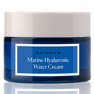 naturium marine hyaluronic water cream, face moisturizer, hydrating & anti-aging skin care, 1.7 oz