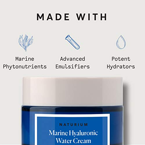 Naturium Marine Hyaluronic Water Cream, Face Moisturizer, Hydrating & Anti-Aging Skin Care, 1.7 oz