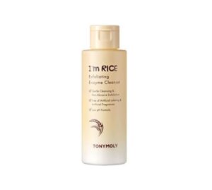 tonymoly i’m rice exfoliating enzyme cleanser, 50 g.