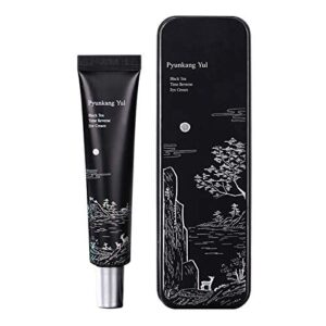 pyunkang yul black tea time reverse eye cream – hyaluronic acids, ceramide rich nourishment eye cream making moisture barrier and peptides increasing skin elasticity – fermented black tea – 0.85 fl oz