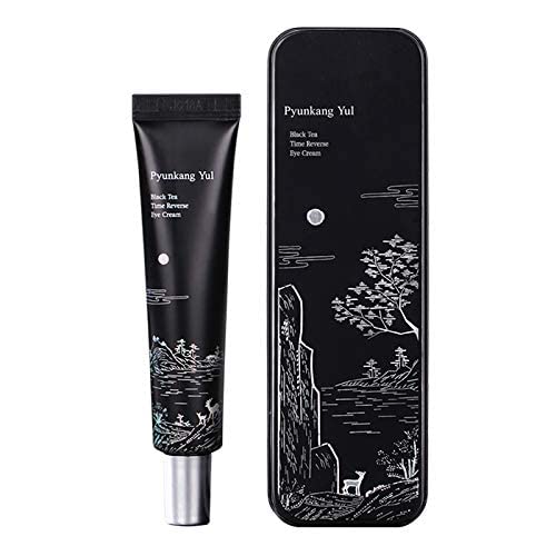 PYUNKANG YUL Black Tea Time Reverse Eye Cream - Hyaluronic Acids, Ceramide Rich Nourishment Eye Cream Making Moisture Barrier and Peptides Increasing Skin Elasticity - Fermented Black Tea - 0.85 Fl Oz