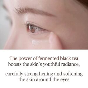 PYUNKANG YUL Black Tea Time Reverse Eye Cream - Hyaluronic Acids, Ceramide Rich Nourishment Eye Cream Making Moisture Barrier and Peptides Increasing Skin Elasticity - Fermented Black Tea - 0.85 Fl Oz