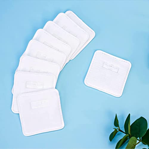 Clean Skin Club Clean² Extra Large Face Pads, Guaranteed Not to Shed & Tear, Unique Triple Layers, Textured Side & Ultra Soft Side, Vegan Organic Disposable Cotton, Used with Makeup Remover (1 Pack)