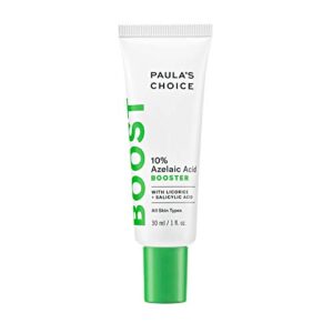 paula’s choice boost 10% azelaic acid booster cream gel, licorice extract & salicylic acid, oil-free skin brightening serum, 1 ounce