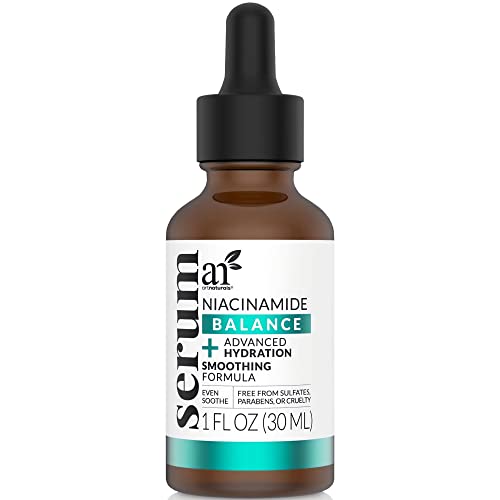 artnaturals Niacinamide Face Serum - Advanced Serum with Hyaluronic Acid - Vitamin B3, Saffron and Sunflower Oil - Pore Reducer - 1 oz