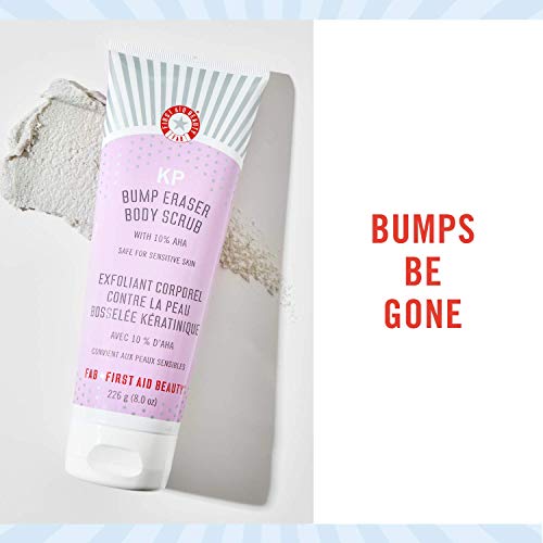 First Aid Beauty Bundle: KP Bump Eraser Body Scrub with 10% AHA and Ultra Repair Cream Intense Hydration Moisturizer