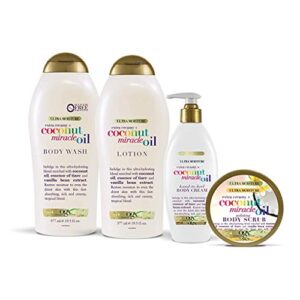 OGX Extra Creamy + Coconut Miracle Oil Ultra Moisture Body Wash, 19.5 Fl Oz