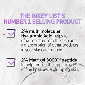 The INKEY List Hyaluronic Acid Serum, Hydrate Multiple Layers of Dry Skin, Plump and Smooth Fine Lines and Wrinkles, 1.0 fl oz