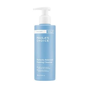 paula’s choice resist perfectly balanced foaming cleanser, hyaluronic acid & aloe, anti-aging face wash, large pores & oily skin, 6.4 ounce