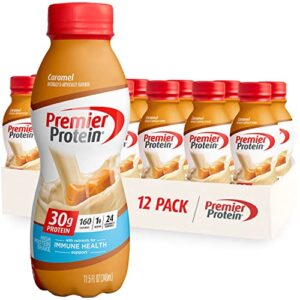 premier protein shake, caramel, 11.5 fl. oz (pack of 12)