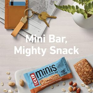 CLIF BARS - Mini Energy Bars - Crunchy Peanut Butter -Made with Organic Oats - Plant Based Food - Vegetarian - Kosher (0.99 Ounce Snack Bars, 20 Count)