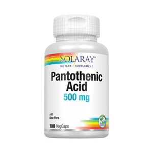 solaray pantothenic acid 500mg -100 caps