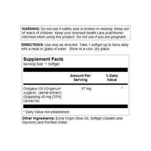 SOLARAY Oregano Oil 70% Carvacrol Supplement | 60 Count