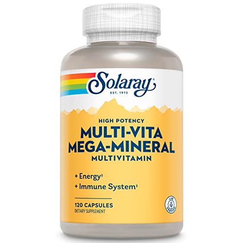 SOLARAY Multi-Vita Mega-Mineral Multi-Vitamin Capsules | 120 Count