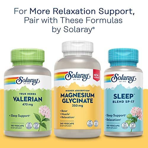 SOLARAY Melatonin 10 mg with Glycine, Extended Release, Healthy Sleep Cycle & Calming Relaxation Support, 100 VegCaps