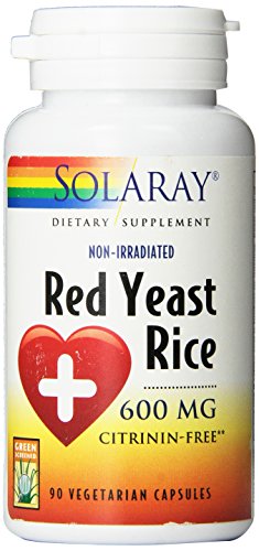 Solaray Red Yeast Rice Capsules, 600 mg, 90 Count