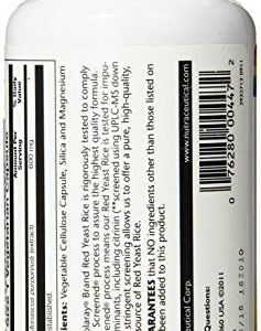 Solaray Red Yeast Rice Capsules, 600 mg, 90 Count