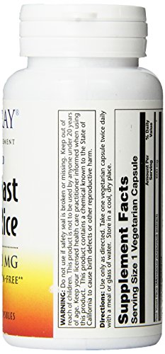 Solaray Red Yeast Rice Capsules, 600 mg, 90 Count