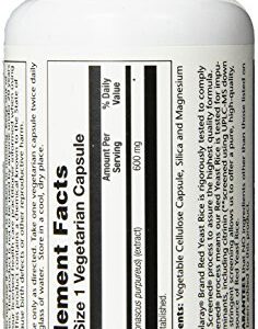 Solaray Red Yeast Rice Capsules, 600 mg, 90 Count