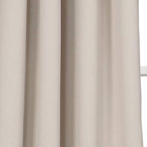 Lush Decor Insulated Grommet Blackout Curtains Panel Pair, 52"W x 95"L, Wheat