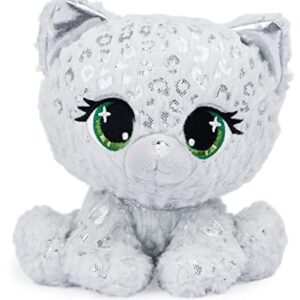 GUND P.Lushes Pets Gem Stars Collection, Deidra Van Drip Leopard Stuffed Animal, Gray/Silver, 6”