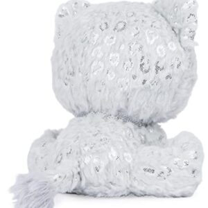 GUND P.Lushes Pets Gem Stars Collection, Deidra Van Drip Leopard Stuffed Animal, Gray/Silver, 6”