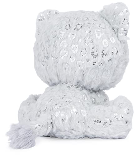 GUND P.Lushes Pets Gem Stars Collection, Deidra Van Drip Leopard Stuffed Animal, Gray/Silver, 6”