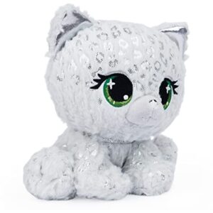 GUND P.Lushes Pets Gem Stars Collection, Deidra Van Drip Leopard Stuffed Animal, Gray/Silver, 6”