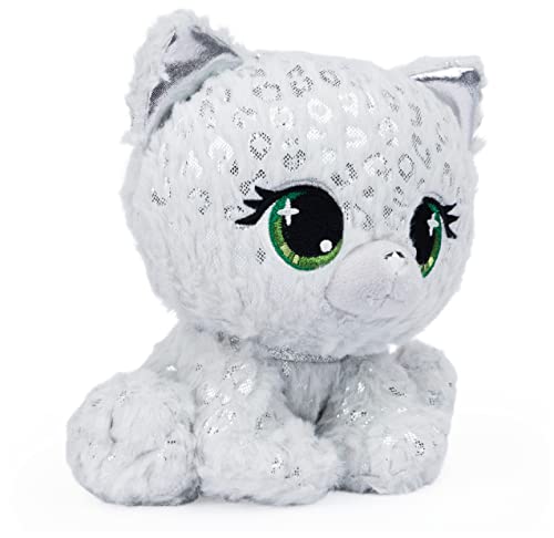 GUND P.Lushes Pets Gem Stars Collection, Deidra Van Drip Leopard Stuffed Animal, Gray/Silver, 6”